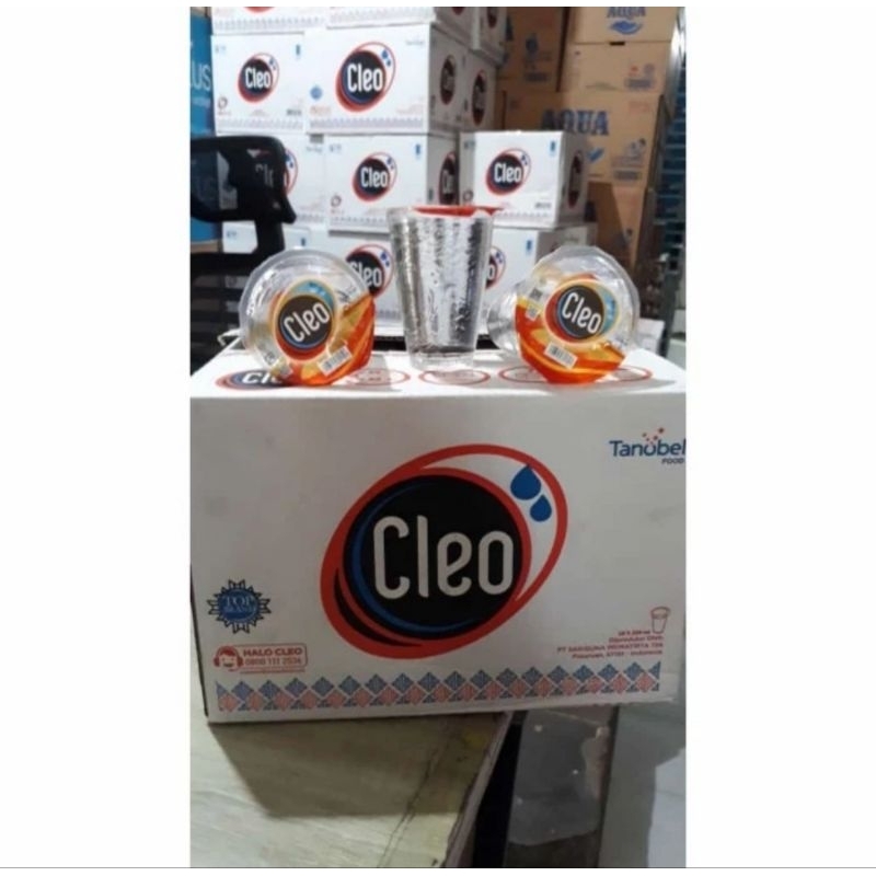 Jual Cleo Air Mineral Gelas 220ml x 40pcs via Gojek/Grab | Shopee Indonesia
