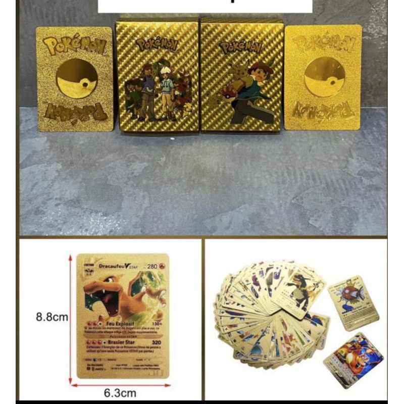 Jual 10pcs KARTU/GOLD/KARTU POKEMON GOLDEN CARD (10pcs) | Shopee Indonesia