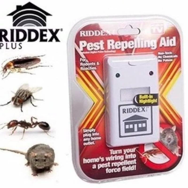 Jual Riddex Plus Pengusir Nyamuk Kecoa Tikus Ultrasonic Pest Repelling ...