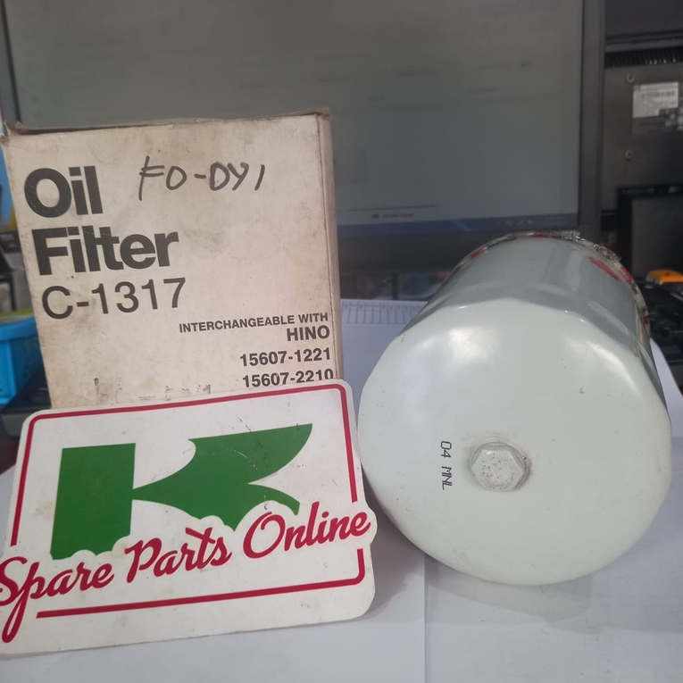 Jual Oil Filter Oli Hino Dutro 140PS 15607-2210 C-1317 C1317 Sakura | Shopee Indonesia