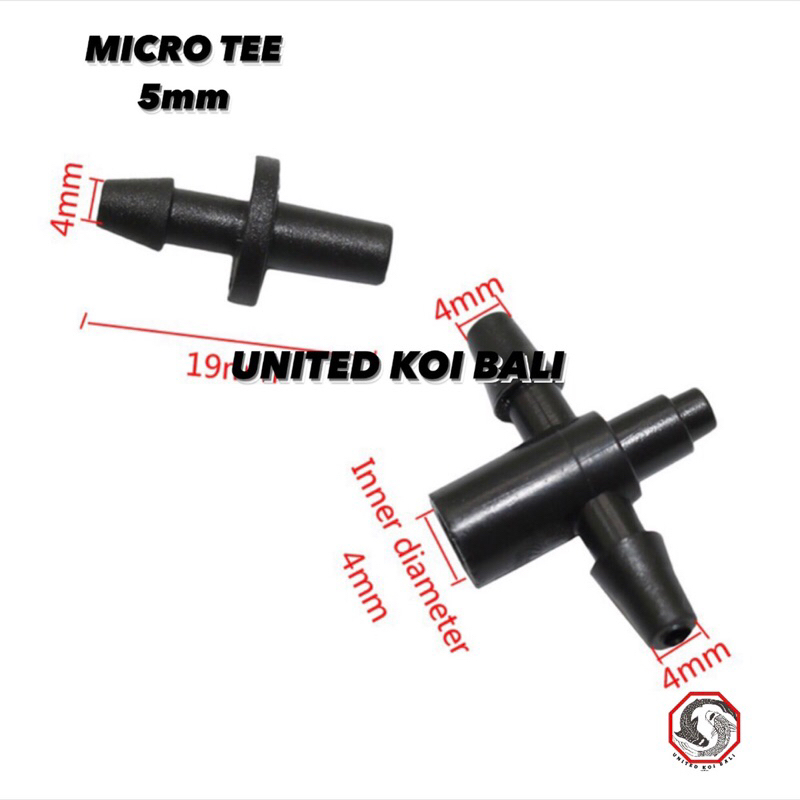 Jual MICRO TEE 5mm + KONEKTOR 5 mm / CONNECTOR 3 mm ke 5 mm MICRO Kode ...