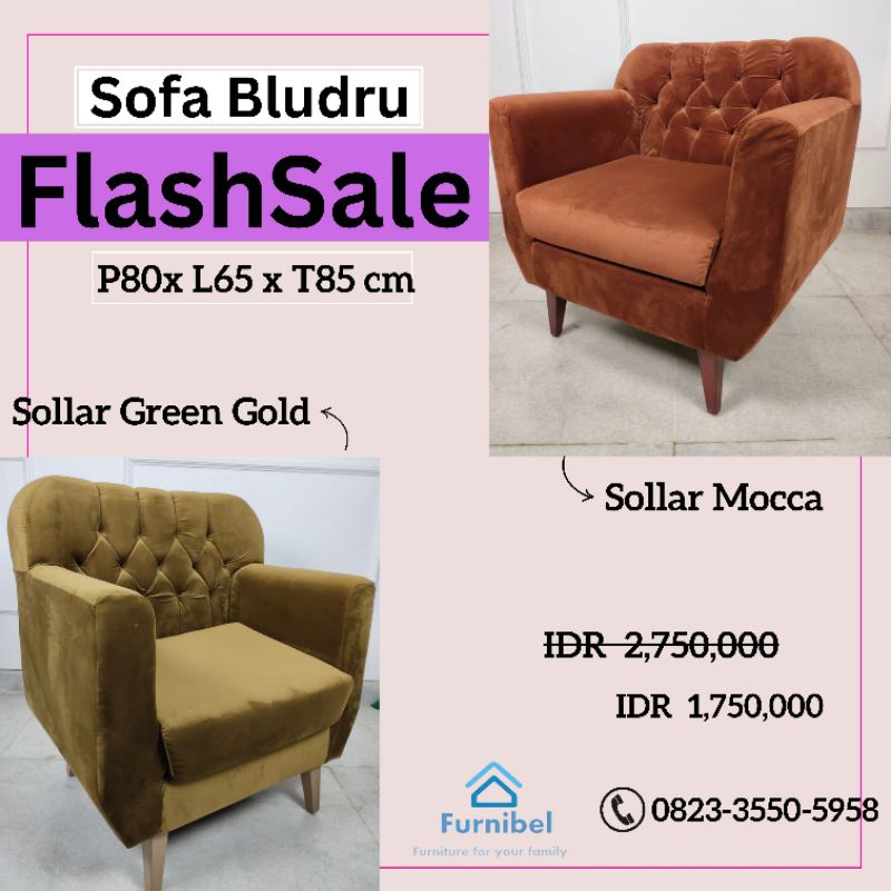 Jual sofa bludru coklat, sofa klasik - sofa 02 | Shopee Indonesia