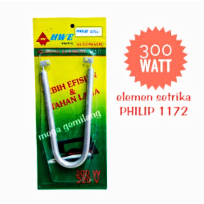 Jual HEATER Philips 1172 HEATING element setrika 300/350 watt elemen ...