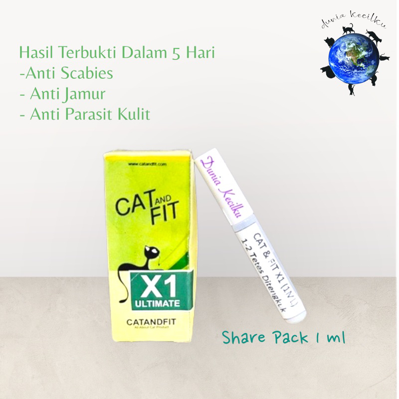 Jual Cat & Fit X1 Ultimate Obat Scabies / Jamur / Ringworm & Anti ...