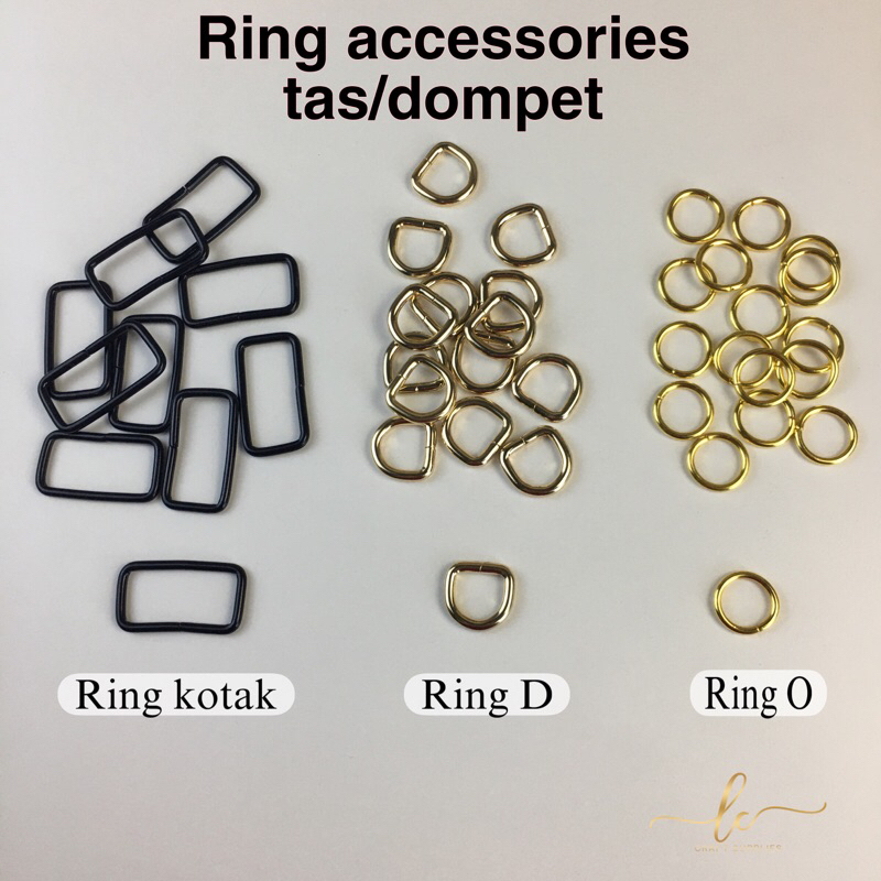Jual Ring kotak / Ring D / Ring O / Ring Pengait Cantelan tali webbing ...