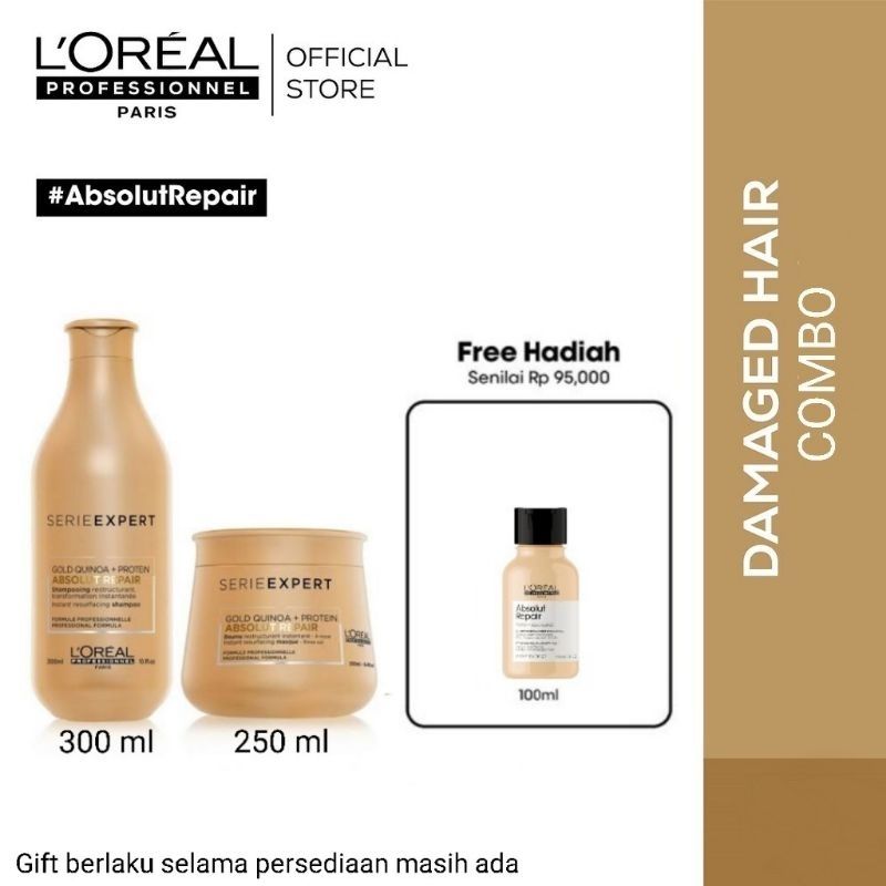 Jual Paket Bundling L'Oreal Professionnel SERIE EXPERT Absolut Repair ...