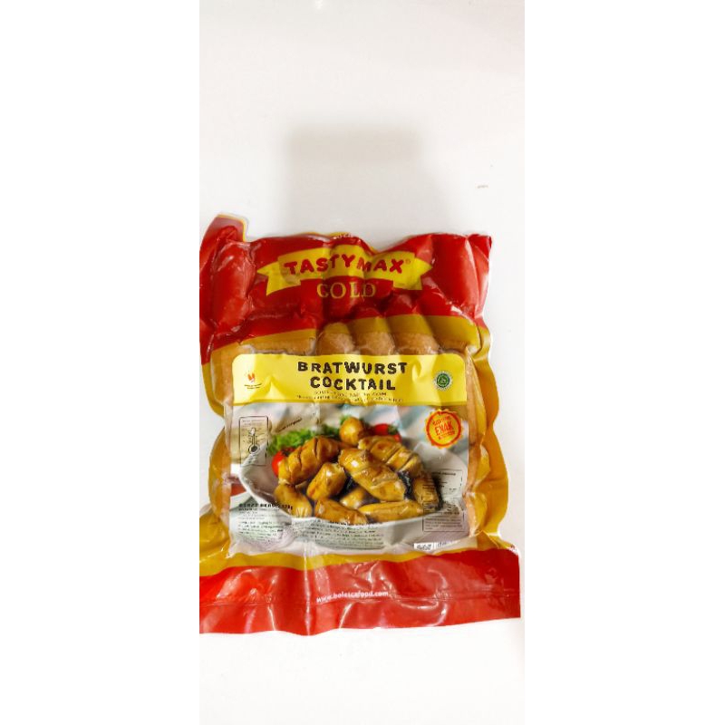 Jual tastymax Gold bratwurst cocktail 500gr sosis sapi dan ayam ...