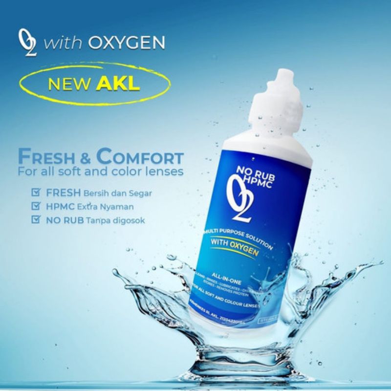 Jual CAIRAN SOFTLENS O2 160ML / O2 160ML NEW | Shopee Indonesia