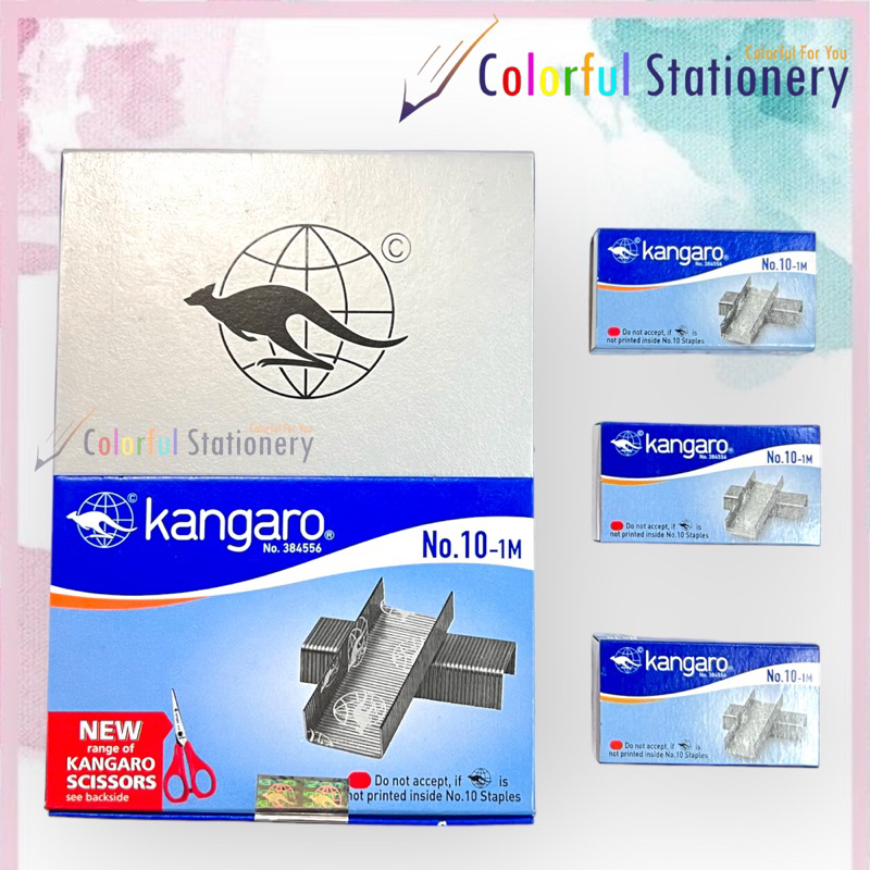 Jual Isi Staples / Refil Stapler Kangaro No.10 (Pcs) | Shopee Indonesia
