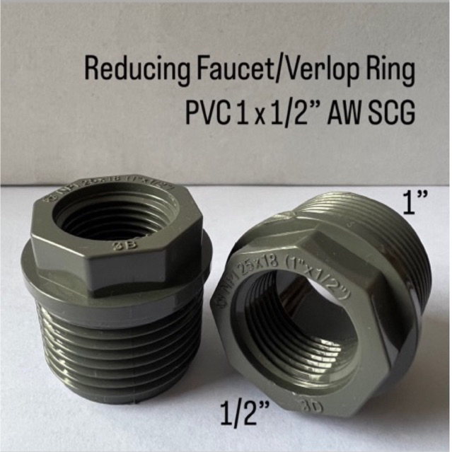 Jual Reducing Faucet/Verlop Ring PVC 1 x 1/2” AW SCG | Shopee Indonesia