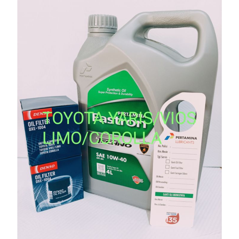 Jual PAKET OLI FASTRON TECHNO 4L ORIGINAL + FILTER OLI TOYOTA YARIS ...