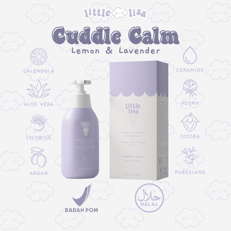 Jual LITTLE LISA Top To Toe Hair And Body Wash 3 in 1 Cleanser Cuddle ...