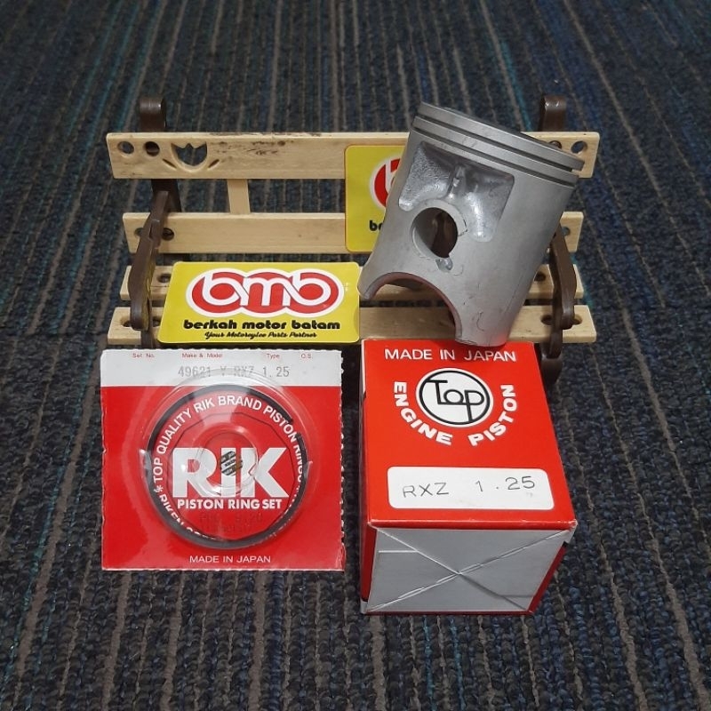 Jual Yamaha RXZ RZR piston seher seker sekher TOP dengan ring RIK made ...