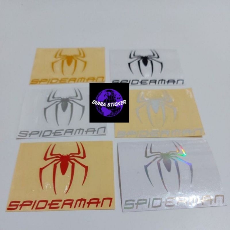 Jual Stiker Laba-Laba Spiderman Sticker Cutting Stiker Viral Motor ...
