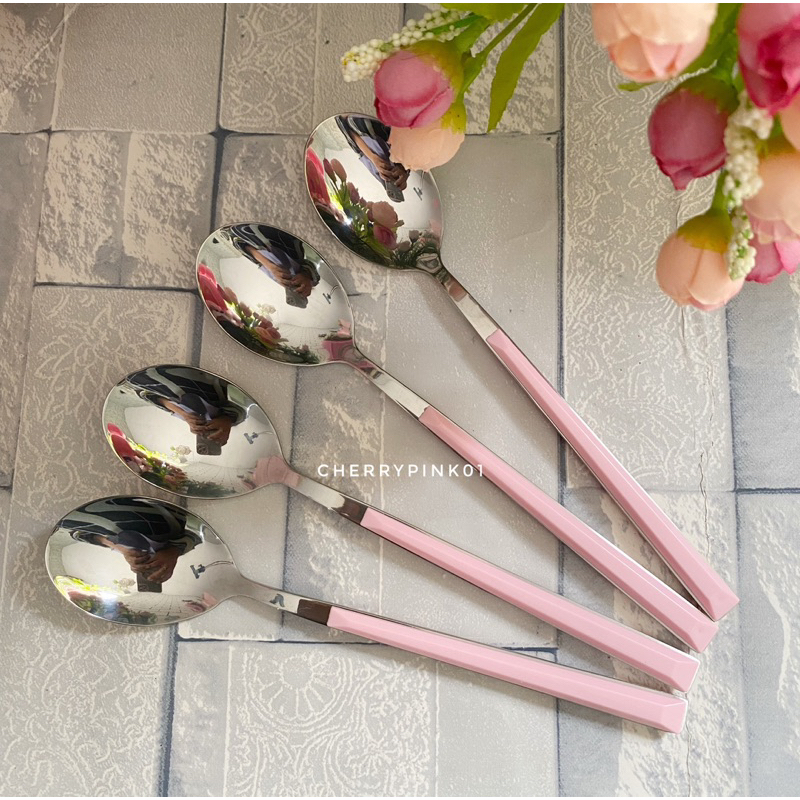 Jual SENDOK PINK MAKAN SENDOK SULTAN HARGA PER BIJI | Shopee Indonesia
