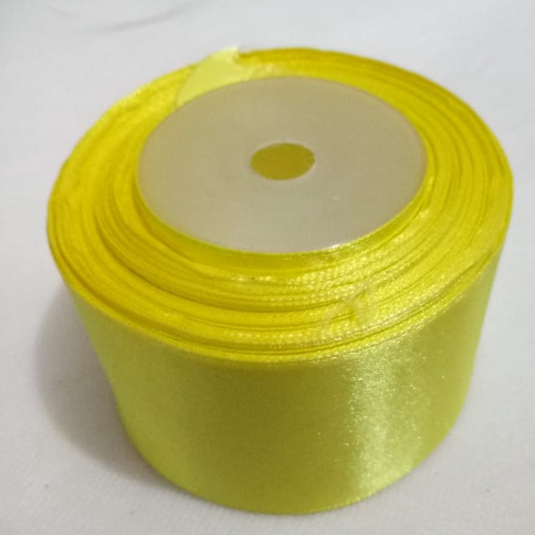 Jual Pita satin Ukuran 2 inch / 5cm Per Roll pita kado pita bucket ...