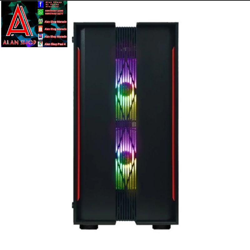 Jual CASE PC CPU CUBE GAMING STUTT FREE 2 FAN RGB | Shopee Indonesia