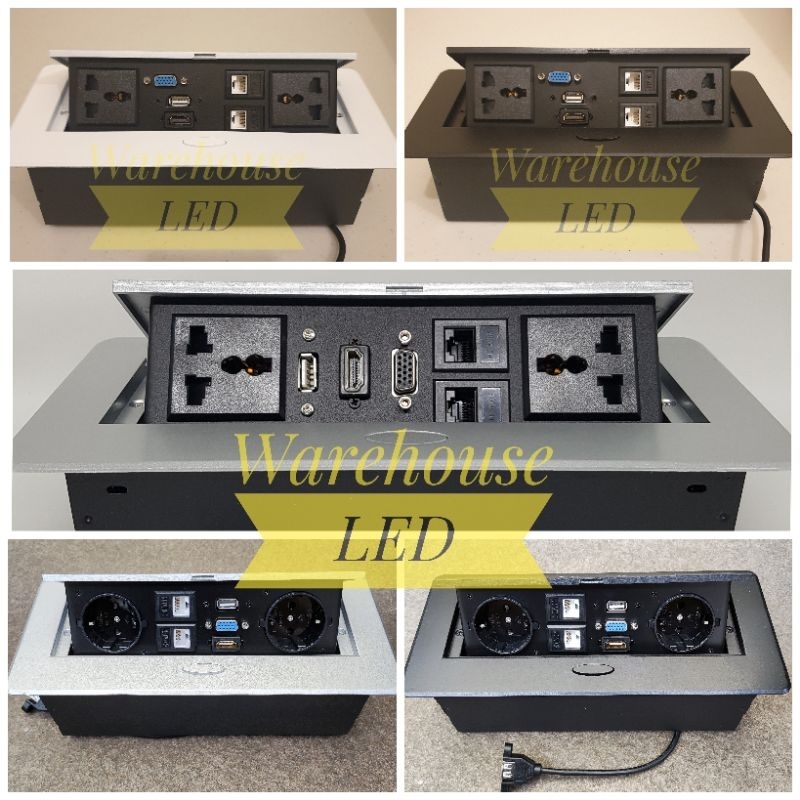 Jual stop kontak meja komplit lengkap 2 stopkontak EUROPE ARDE UNIVERAL ...