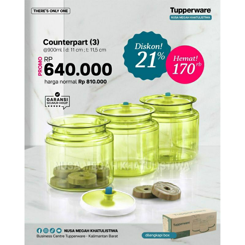 Jual BIG SALE SPESIAL HARI RAYA !!! RAYA COUNTERPART SET - TUPPERWARE SALE TOPLES LEBARAN - HARI ...