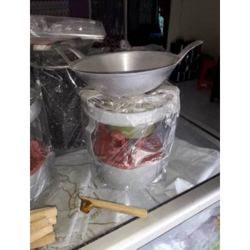 Jual Set Alat batik Hemat, isi Kompor minyak kecil, wajan, canting ...