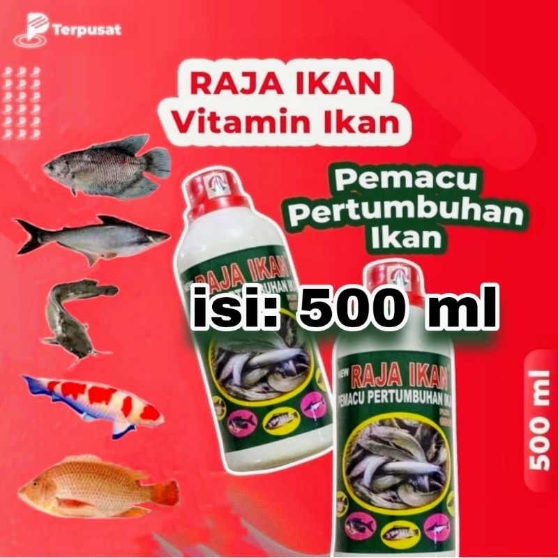 Jual RAJA IKAN 500ml Vitamin Suplemen pemacu pertumbuhan plus Gingseng ...