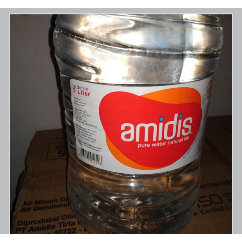 Jual Air distilasi merk amidis kemasan 5 liter | Shopee Indonesia