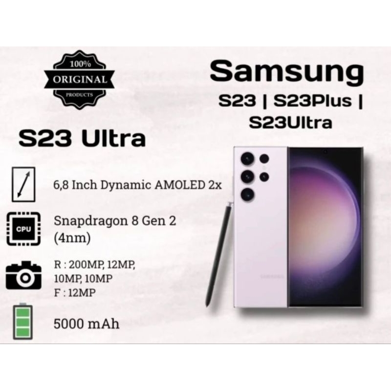 Jual Samsung S23 Ultra Ram 12GB/512GB Garansi Resmi Indonesia | Shopee ...