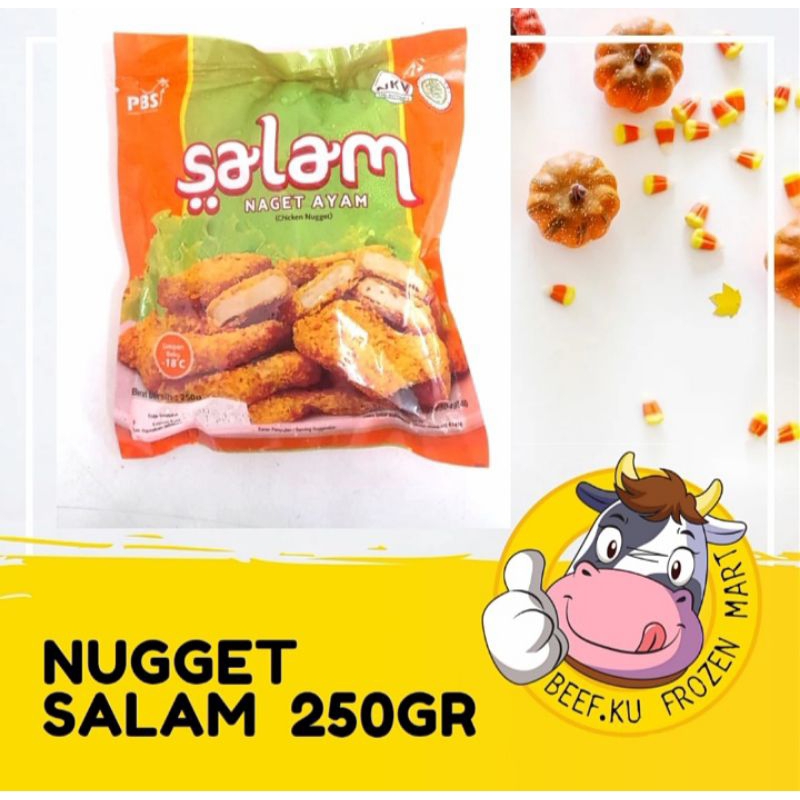 Jual Nugget Salam 250GR Nugget Ayam Frozen Food Halal & Higenis | Shopee Indonesia