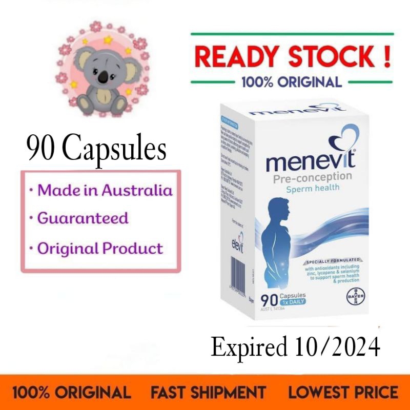 Jual Menevit Male Fertility Supplement Capsules 90 tablet ...