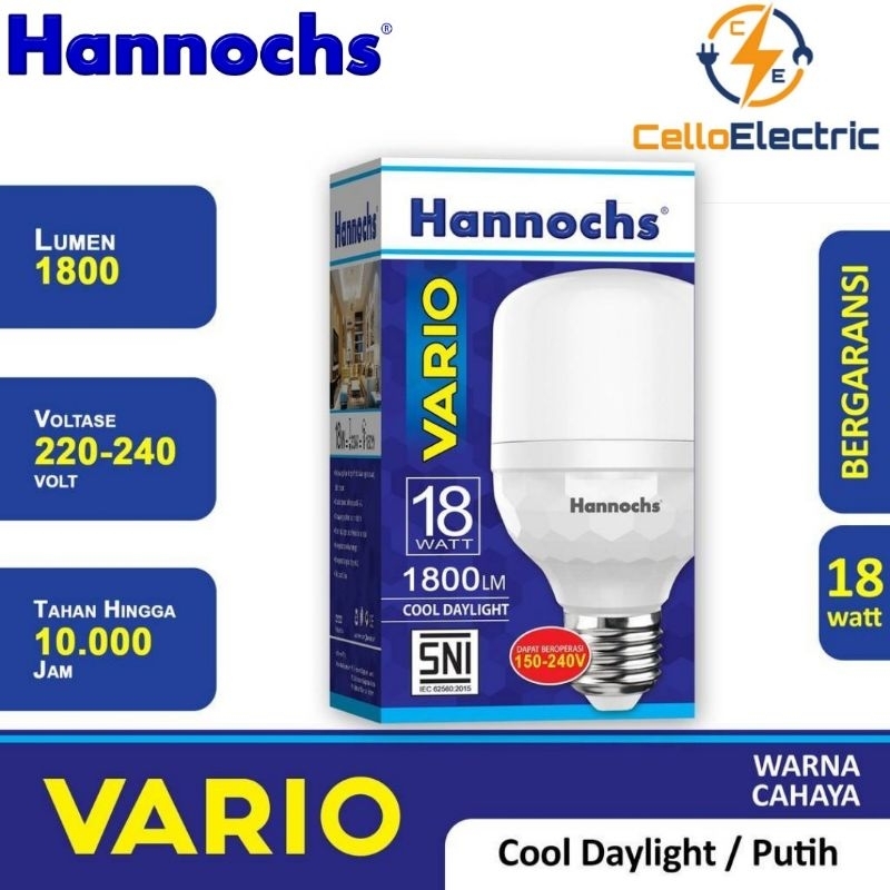 Jual Lampu Led Hannochs VARIO 18 Watt - Led Kapsul Hannochs 18w 18 W Capsule Vario | Shopee ...