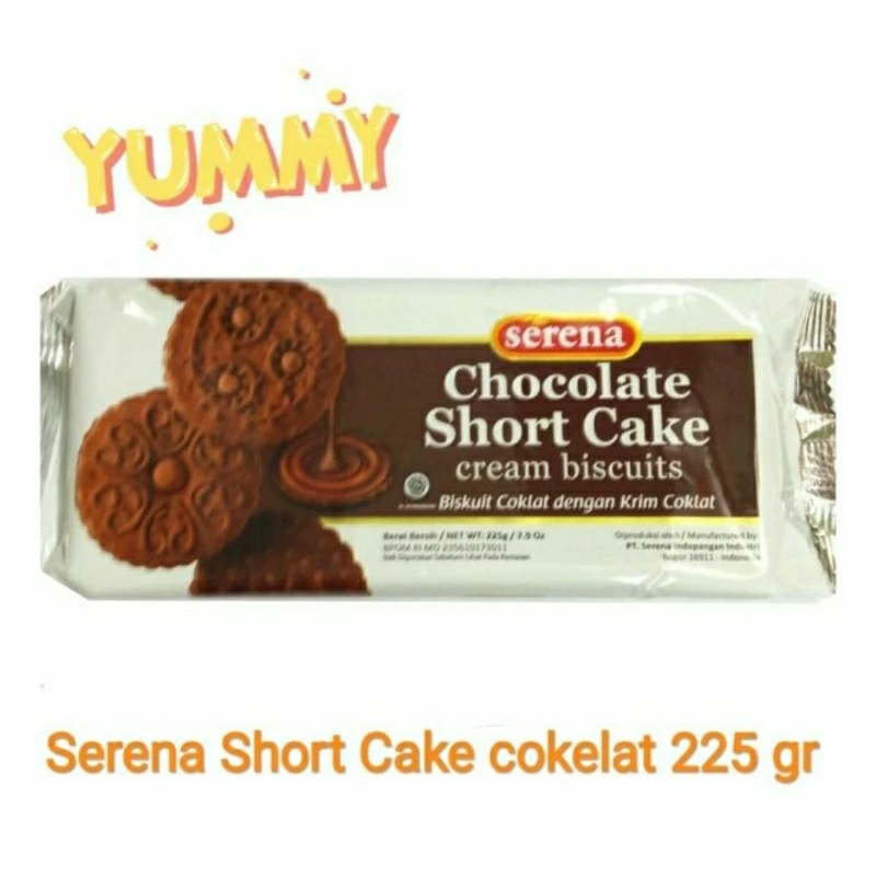 Jual shortcake chocolate cream biscuit serena | biskuit short cake ...