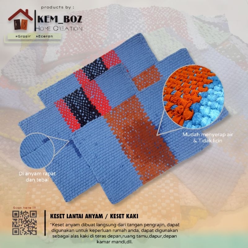 Jual KESET KAKI / KESET ANYAM TEBAL / KESET KAMAR MANDI / KESET DAPUR ...