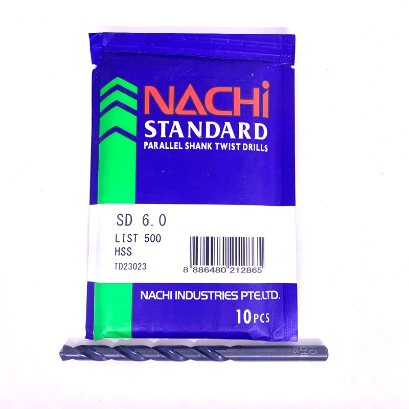 Jual Nachi 6 mm mata bor besi drill 6mm / 6.0 mm HSS Japan baru original | Shopee Indonesia