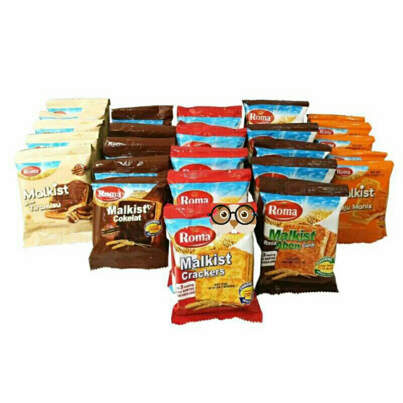 Jual Roma Malkist Varian Rasa 1Pak Isi 10 Pcs - Snack Biskuit | Shopee ...