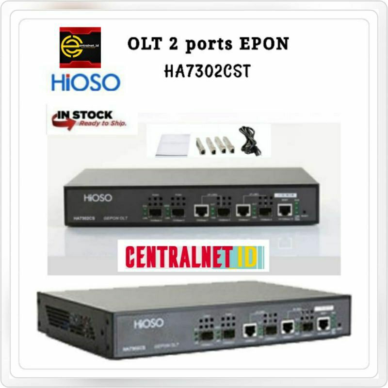 Jual HIOSO HA7302CST 2 PORT EPON OLT SFP PX20+++9db FTTH ISP | Shopee ...