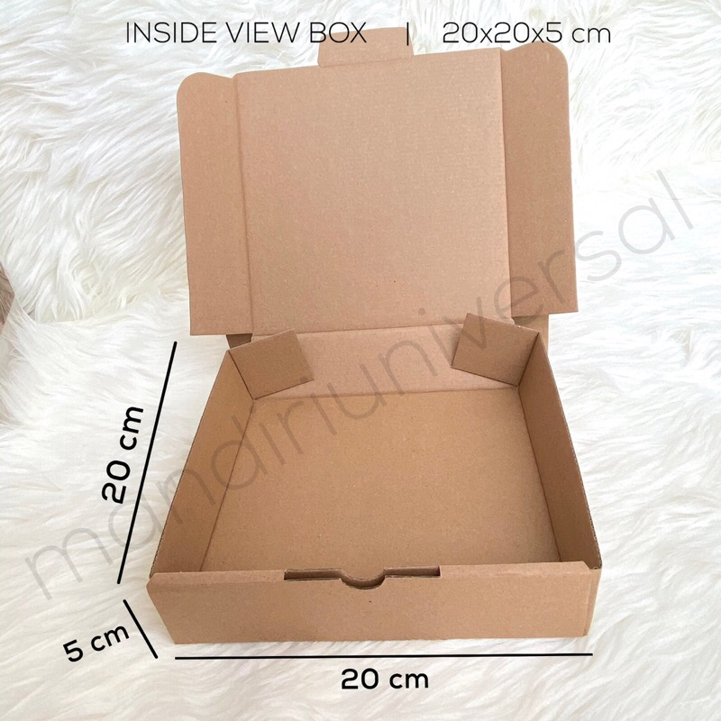 Jual box kardus ukuran 20x20x5 kotak dus karton pizza packaging online ...