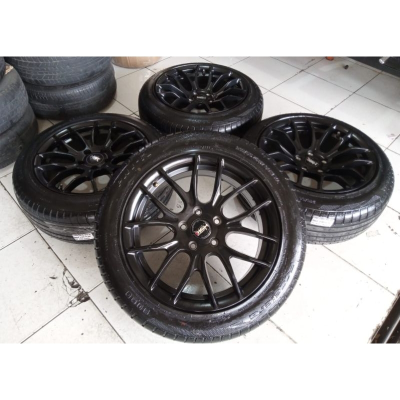 Jual Velg Variasi Pelek Mobil Bekas Oster(HSR) Ring 17 H5x114,3 + Ban PHI 215 55 r17 Buat Inova ...