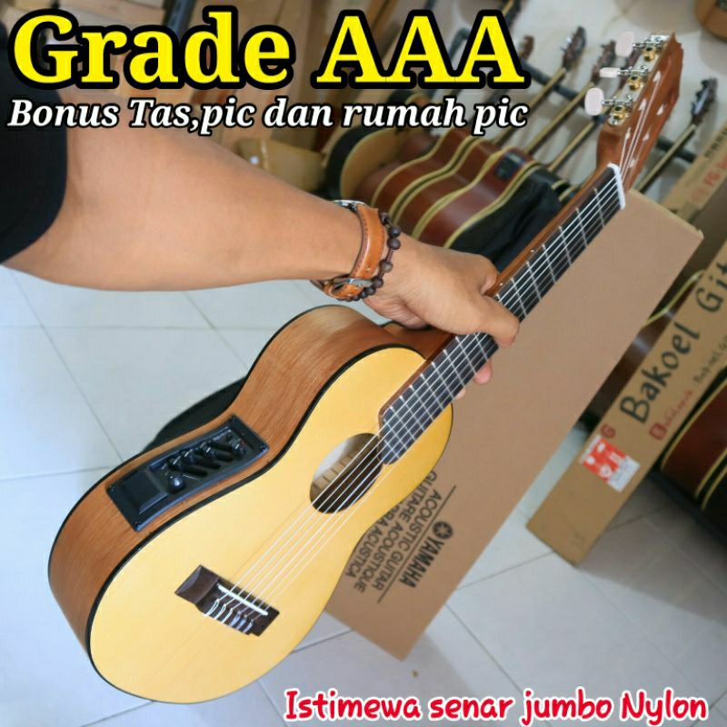 Jual Gitar lele/Gitar mini elektrik eq7545r terbaik Bonus lengkap ...