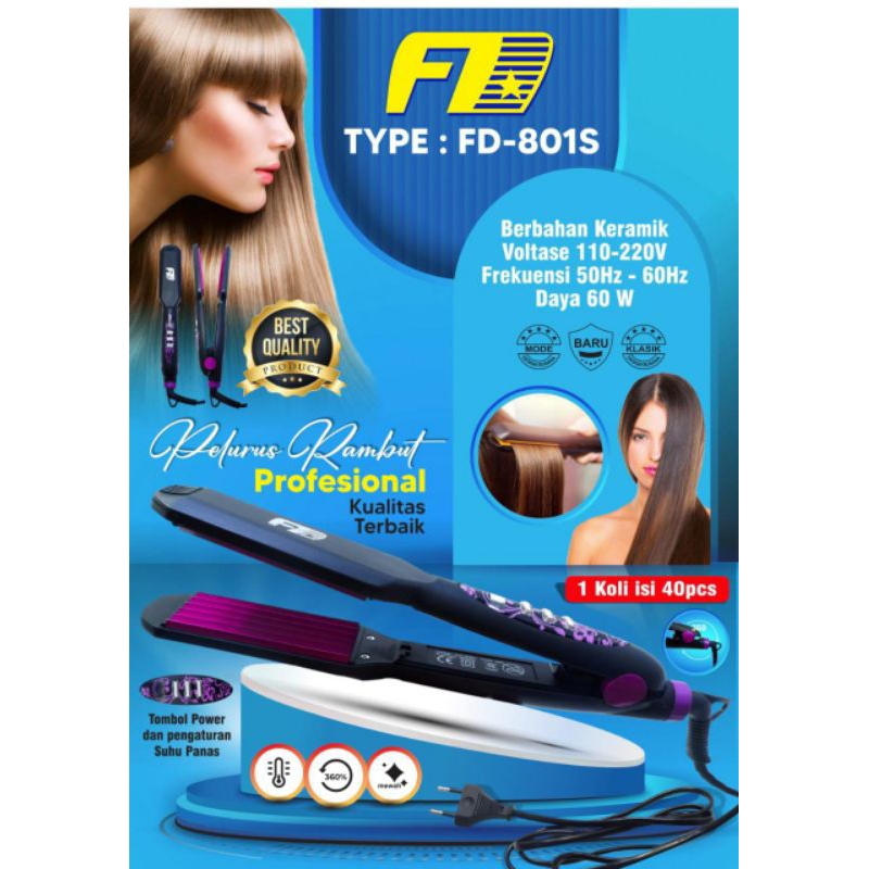 Jual CATOK RAMBUT/PELURUS RAMBUT FD-801S DAYA 60WATT | Shopee Indonesia