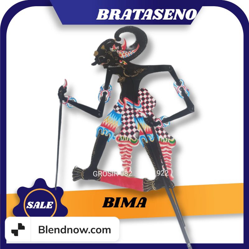 Jual BRATASENA/BROTOSENO BIMA BIMO WEKUDARA WERKUDORO TOKOH WAYANG KULIT WAYANG BAHAN KERTAS ...
