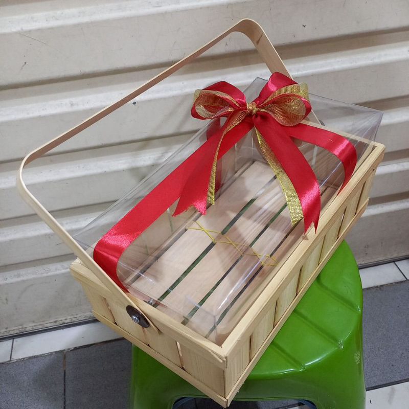 Jual Rantang Bambu Hampers Parcel Hantaran Ukuran 30x15x8cm Rantang Bambu Monek | Shopee Indonesia