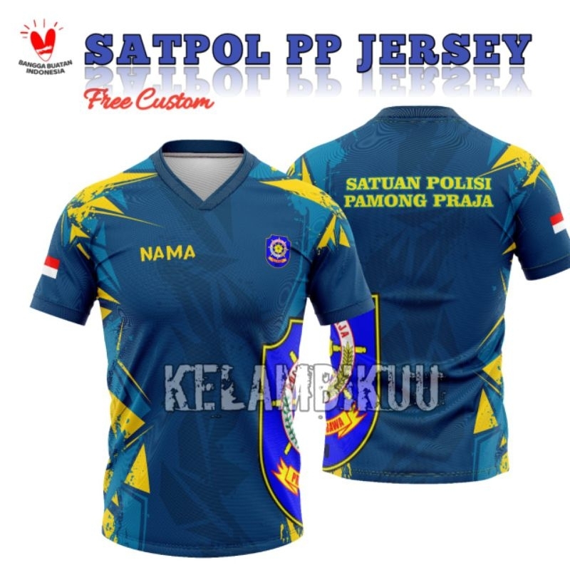 Jual JERSEY SATPOL PP PRINTING/BAJU KAOS SATPOL PP/JERSEY SATUAN POLISI ...