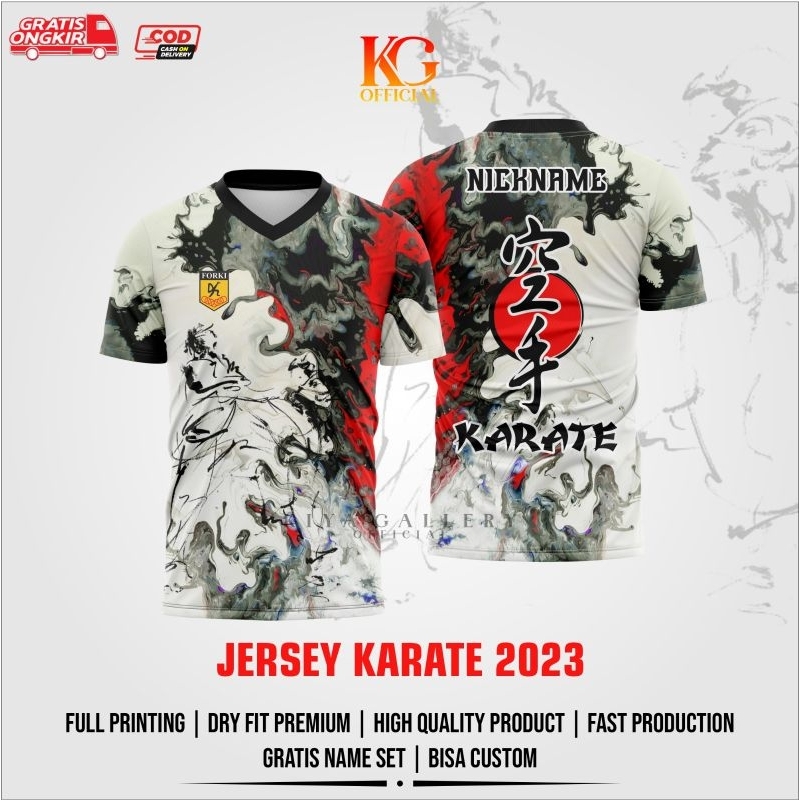 Jual JERSEY KARATE NEW 2023 FULL PRINTING GRATIS NAMA DAN DOJO | Shopee Indonesia