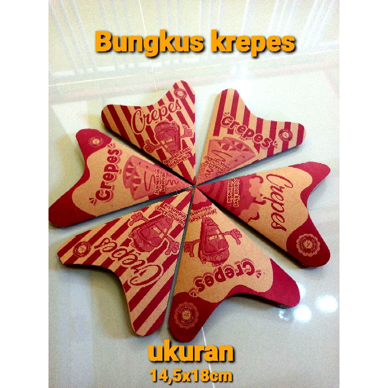 Jual (100pcs)bungkus,krepes/box,krepes/paper,krepes | Shopee Indonesia