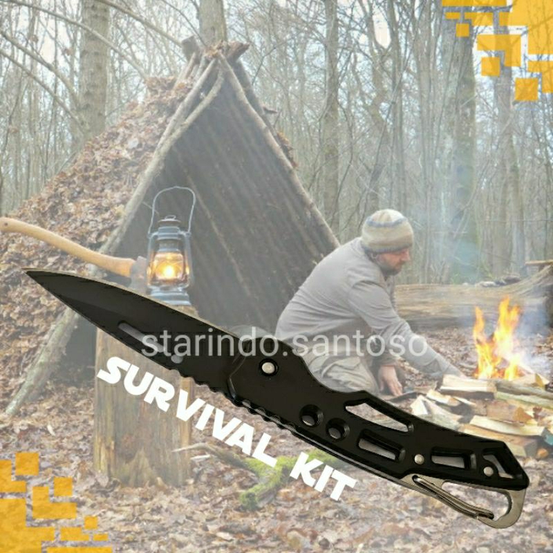 Jual Pisau kemping dapur outdoor lipat alat survival kit camping ...