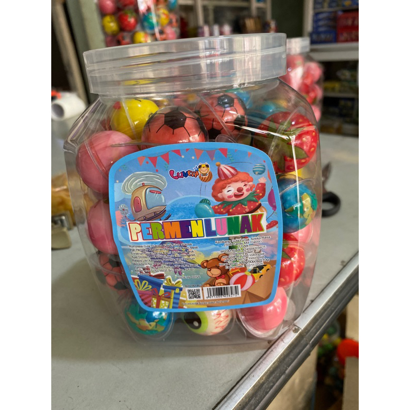 Jual PERMEN BOLA LUNAK JELLY ISI 50 PCS LUNAK MINI ISI 120 | Shopee ...