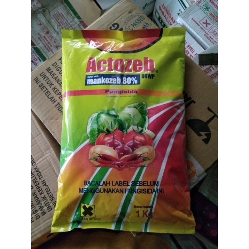 Jual Fungisida Mankozeb Actozeb 80 WP ( kuning ) 1kg | Shopee Indonesia