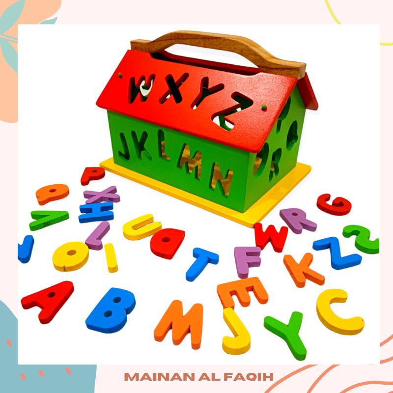 Jual Mainan Edukasi Anak / Rumah Huruf Abjad / Mainan Rumah Pintar ...