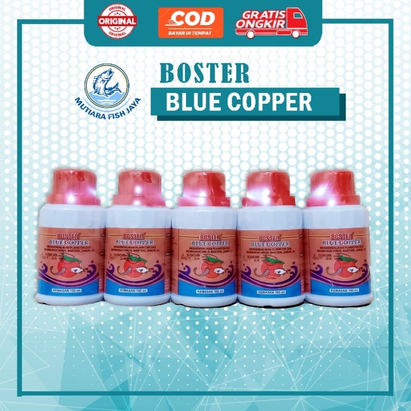 Jual BOSTER BLUE COPPER (100 ml) | Pembasmi Jamur | Parasit Ikan ...