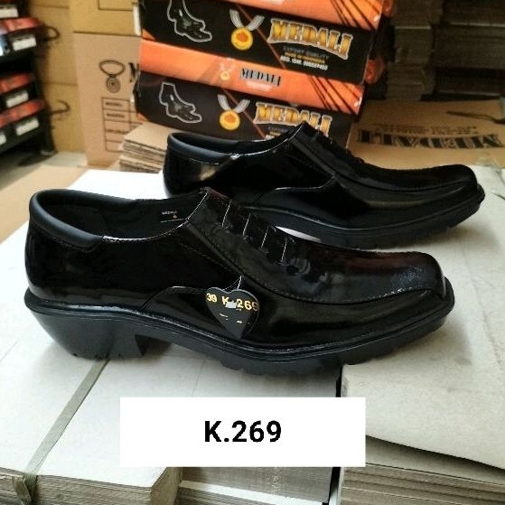 Jual Sepatu kulit pria PDH polri TNI security guard PNS sepatu kerja ...